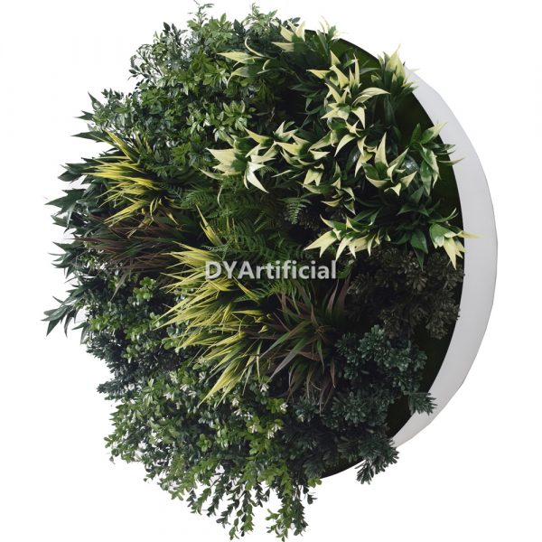 Customized Dense Green Disk Artificial Plants Wall Indoor - DYArtificial