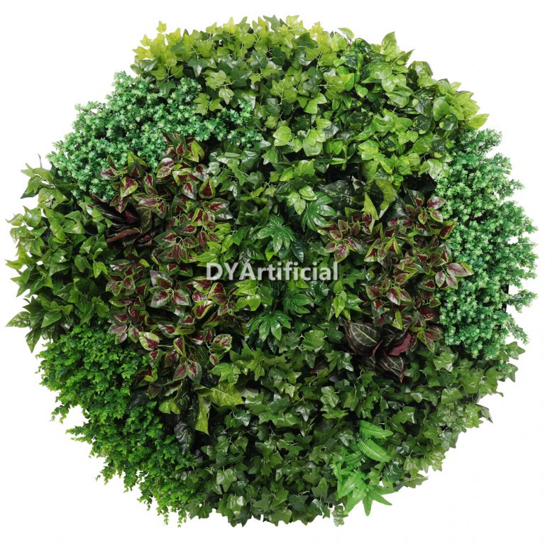 Customized Dense Green Disk Artificial Plants Wall Indoor - DYArtificial®
