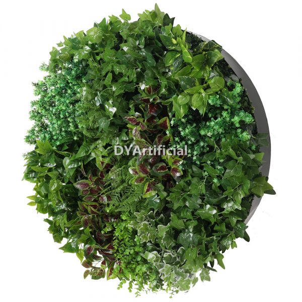 Customized Dense Green Disk Artificial Plants Wall Indoor - DYArtificial
