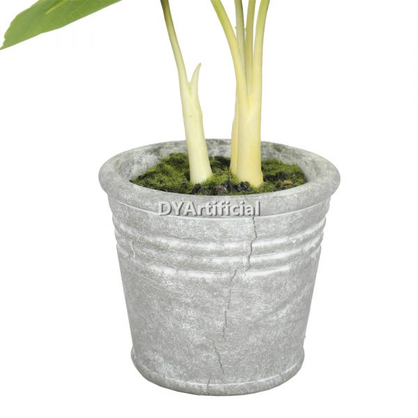 Artificial Mini Taro 25CM with Glass Planter - DYArtificial®