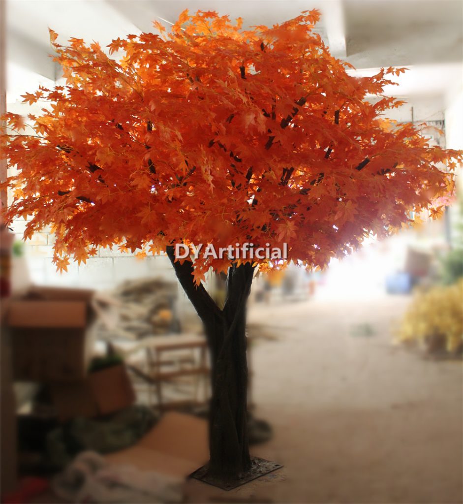 350CM Height Customized Artificial Red Maple Tree - DYArtificial
