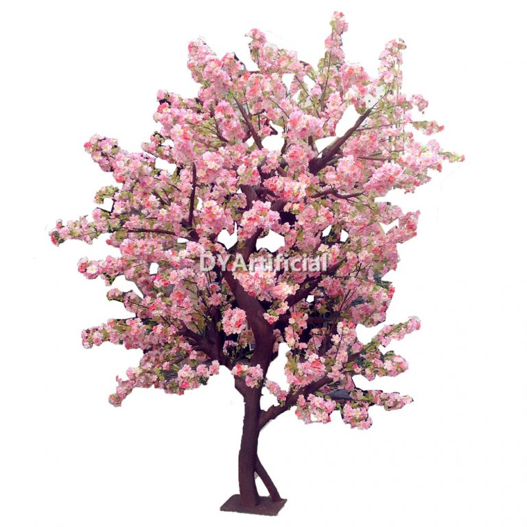 260CM Wooden Trunk Artificial Cherry Blossom Tree Pink - DYArtificial