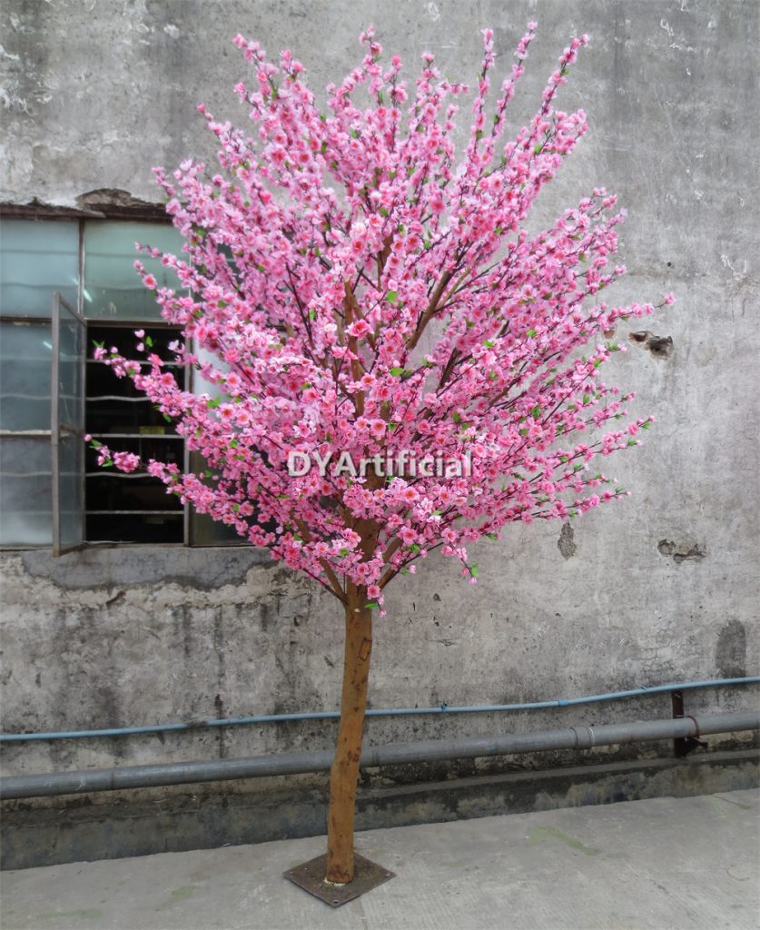 200CM Wooden Trunk Pink Artificial Flowering Tree - DYArtificial