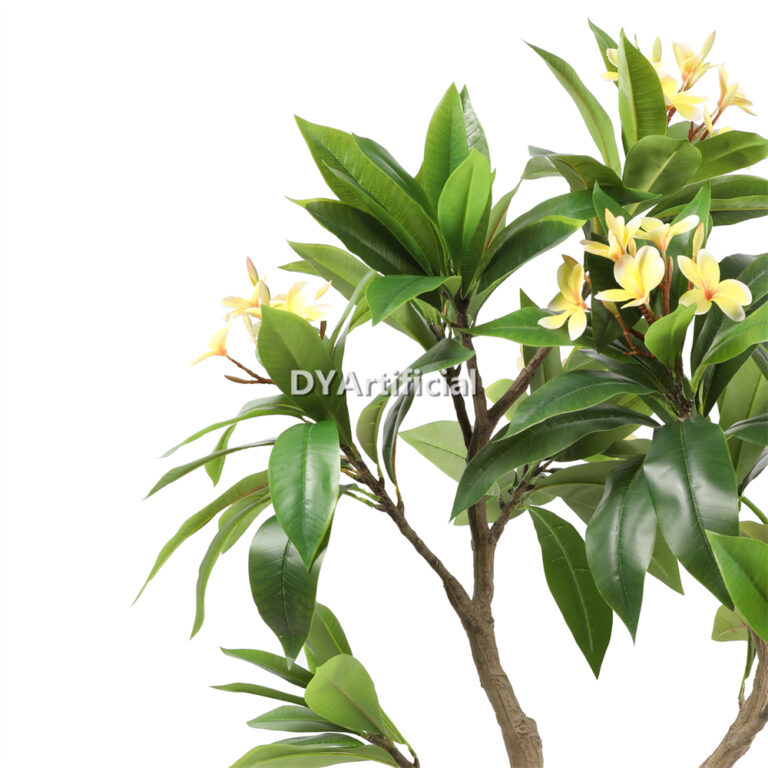 150CM Height Artificial Frangipani Tree White Flowers Indoor ...