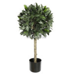 90CM Height 30CM Diameter Artificial Bay Laurel Ball Tree Outdoor ...